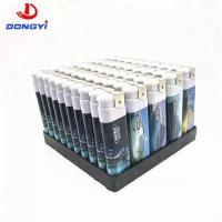 China Custom Plastic Electronic Disposable Refillable Lighter 82.2mm DY-588 for sale