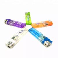 China Refillable Plastic Gas Lighter Electric Ignition 82.2mm 50pcs per Box for sale