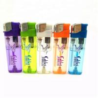 China Refillable Plastic Gas Lighter Electric Ignition 82.2mm 50pcs per Box for sale