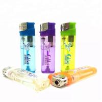 China Refillable Plastic Gas Lighter Electric Ignition 82.2mm 50pcs per Box for sale