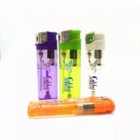 China Refillable Plastic Gas Lighter Electric Ignition 82.2mm 50pcs per Box for sale