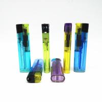 China Transparent Electronic Cigarette Lighter ABS AS 8.1cm Durable Custom Logo for sale