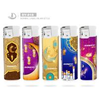 China Electronic Disposable Gas Lighter 78.4mm ABS Refillable Five Colors Custom Logo for sale