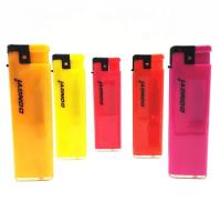 China Custom Electronic Torch Lighter 7.8cm Windproof Jet Flame with Printed Logo for sale