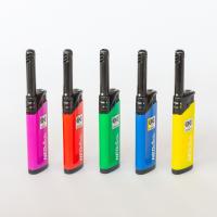 China ISO9994 Standard Turbo Flame Windproof Gas BBQ Lighter 12cm Custom Logo for sale