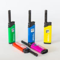 China ISO9994 Standard Turbo Flame Windproof Gas BBQ Lighter 12cm Custom Logo for sale