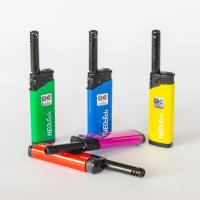 China ISO9994 Standard Turbo Flame Windproof Gas BBQ Lighter 12cm Custom Logo for sale