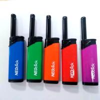 China ISO9994 Standard Turbo Flame Windproof Gas BBQ Lighter 12cm Custom Logo for sale
