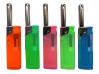 China ISO9994 Standard Turbo Flame Windproof Gas BBQ Lighter 12cm Custom Logo for sale