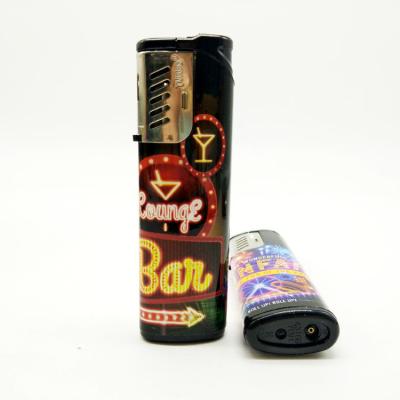 Cina Moderno Sticker a prova di vento Flip Torch Flame Cigarette Fumare Accendino DY-F001 in vendita
