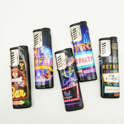 Cina Moderno Sticker a prova di vento Flip Torch Flame Cigarette Fumare Accendino DY-F001 in vendita