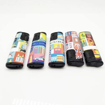 Cina 81 mm di lunghezza accendino elettrico a prova di vento per il fumo con logo e modello personalizzati DY-F001 in vendita