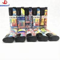 China Custom Double Fire Jet Flame Windproof Inflatable Lighter 81.1mm ABS Gift for Men for sale