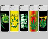 China Plastic Refillable Electronic Lighter 80x24.9x10mm with Custom Logo Wrapper Paper for sale