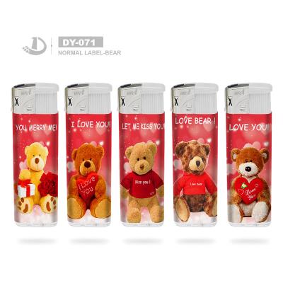 Cina Red Lovely Bear Torch accendino elettronico a gas ricaricabile con personalizzazione in vendita