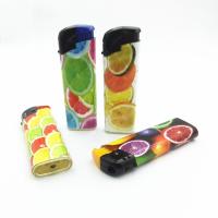 China CR Refillable Electronic Lighter 82mm with Sticker Customization ISO9001 for sale