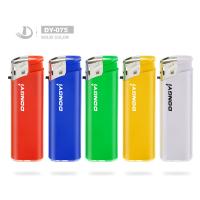 China Red Objects Disposable Cigarette Lighters 81.1x24.5x11.5mm Custom Logo for sale