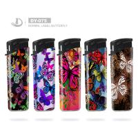 China Red Objects Disposable Cigarette Lighters 81.1x24.5x11.5mm Custom Logo for sale