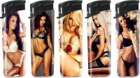 China Disposable Butane Gas Lighter 81.1mm Plastic Cigarette Lighter Customizable for sale