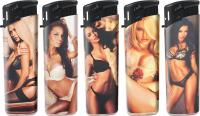 China Disposable Butane Gas Lighter 81.1mm Plastic Cigarette Lighter Customizable for sale