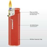 China Custom Dongyi Solid Color Disposable Plastic Lighter 8.11cm ABS AS Promotional for sale