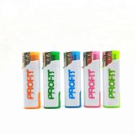 China Custom Electronic Disposable Windproof Lighter with LED 7.95x2.46x1.37cm for sale
