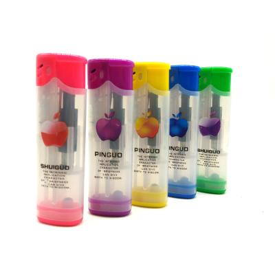 China Torch Dy-F005 Model Plastic Windproof Butane Gas Lighter for Cigarette and Candle for sale