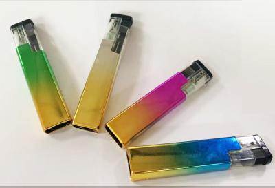 Cina Accendino elettrico a gas di plastica a prova di vento ricaricabile con ricaricabile in ferro colorato in vendita