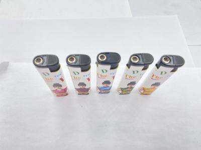 Cina 7.94*1.96*1.12 CM Torcia Logo personalizzato accendino tascabile per accendino elettrico a gas al butano in vendita