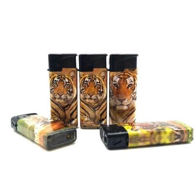 China Cartão Impresso à medida Linterna de cigarro elétrica à prova de vento Recarregável e personalizável à venda