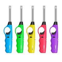 China Refillable Butane BBQ Lighter 26.8cm ABS Steel Tube Kitchen Tool for sale