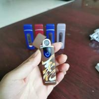 China Custom Logo USB Rechargeable Plasma Lighter 8.3cm ABS Electronic Lighter for sale