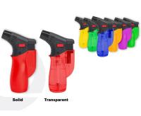 China Adjustable Windproof Butane Gas Micro Jet Torch Cigar Lighter 82mm Safety Flame for sale