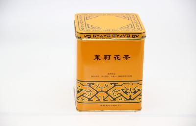China Caixa vazia quadrada feita sob encomenda da lata do chá, recipientes decorativos FDA ROHS da lata à venda