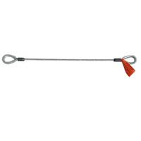 China 1/4 x 10' Thimbled Eye Galvanized Stage Sling - 7x19 Aircraft Cable for sale
