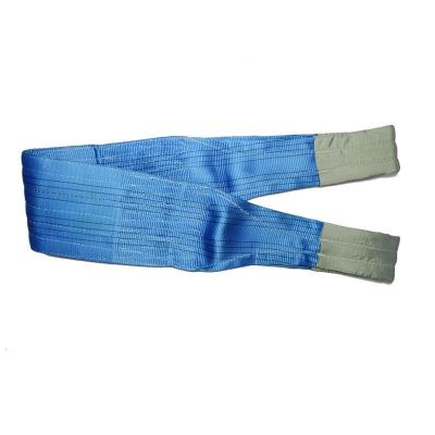 China 8t Sling Lifting Strap Flat Woven Polyester Sling for Lifting a Merchandise or Vehicle for sale