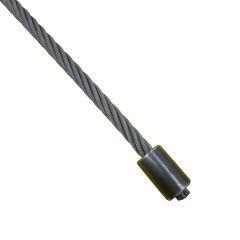 China Galvanized Steel Roll Off Cable 7/8 Inch 74 Foot 7/8 Inch Button Stop Wire Rope for sale