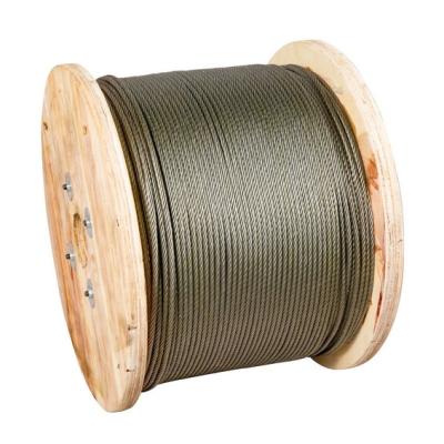 China Ungalvanized 6*24+7FC Steel Wire Rope for sale