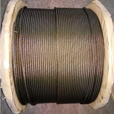 China Black Oil 6*19 Ungalvanized Steel Wire Rope for sale