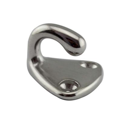 China Stainless steel marine grade boat fender hook on plate for sale