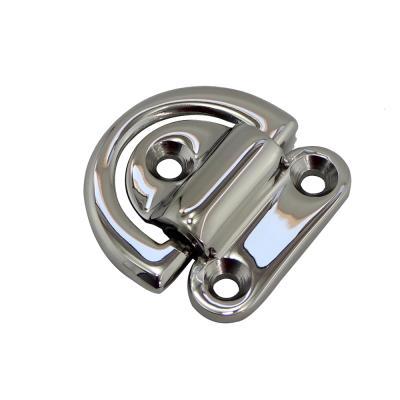 China SS316 High Mirror Polished Marine Deck Folding Pad Eye for sale