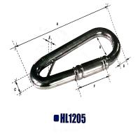 China SS Spring hook with bar 1205 for sale