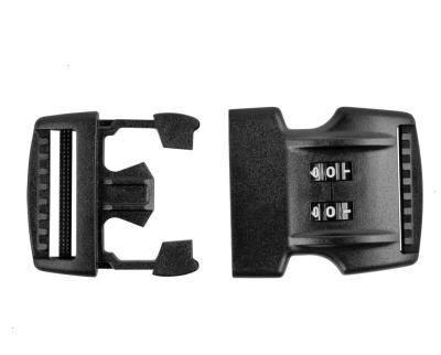 China black style Side Release Plastic buckles Password for sale