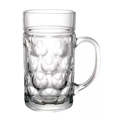 China 1200ml Tankard Beer Cup Big Cola Soda Tea Glassware Beer Mug for sale