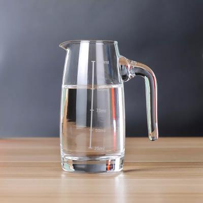 China 150ml Liquor Dispenser Glass Wine Decanter Custom Scale Glass Carafe Set for Gift for sale