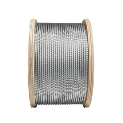 China 1x7 Stainless Steel 304 Wire Rope Architectural Grade Cable Frame for Balustrade Handrail Tension Structure 1.5mm-8mm for sale