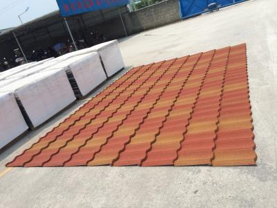 China Antique Colour Steel Stone Coated Roofing Tiles galvalum sunstone roof tiles for sale