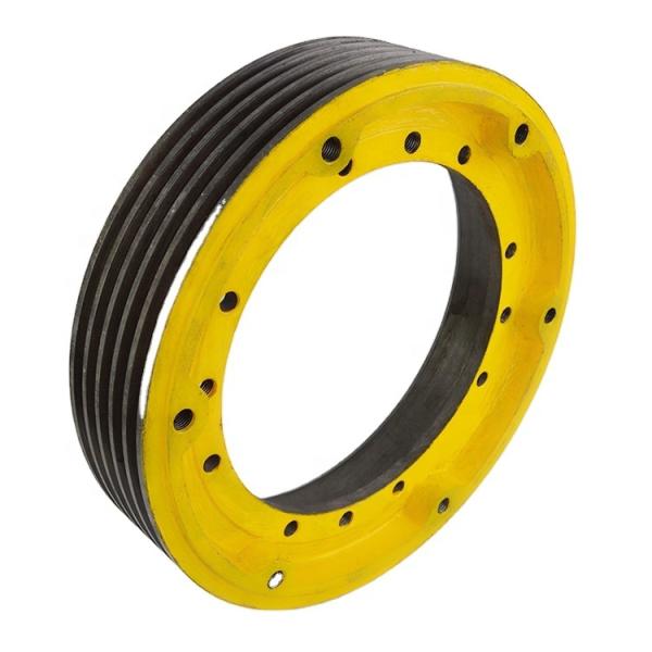 Quality Elevator Cast Traction Wheel Deflector Sheave Steel Material Traction Pulley for sale