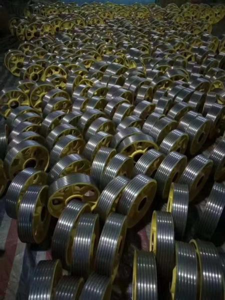 Quality Cast Iron Elevator Guide Wheel Elevator Traction Pulley Deflector Sheave Rope for sale