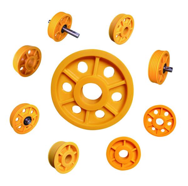 Quality Nylon Traction Elevator Nylon Pulley Wheels Traction Sheave Elevator Drive for sale